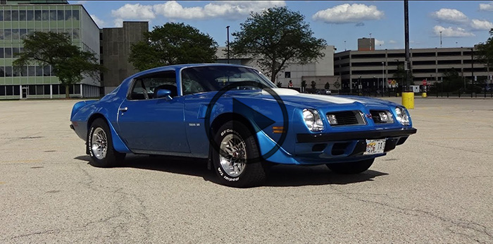 Awesome 1975 Pontiac Trans Am in Blue & White Paint & 400 Engine ...
