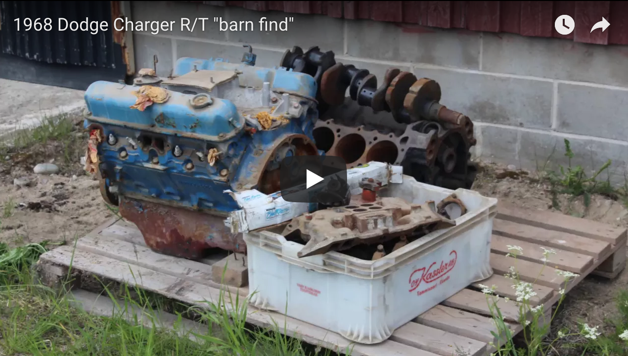 Barn Find: 1968 Dodge Charger R/T “barn find” - Muscle Car Fan