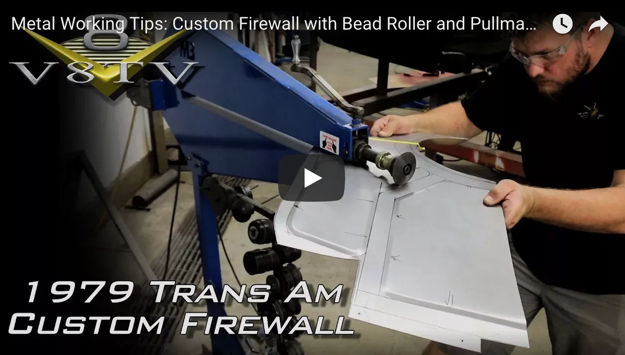Metal Working Tips: Custom Firewall with Bead Roller and Pullmax 1979 ...